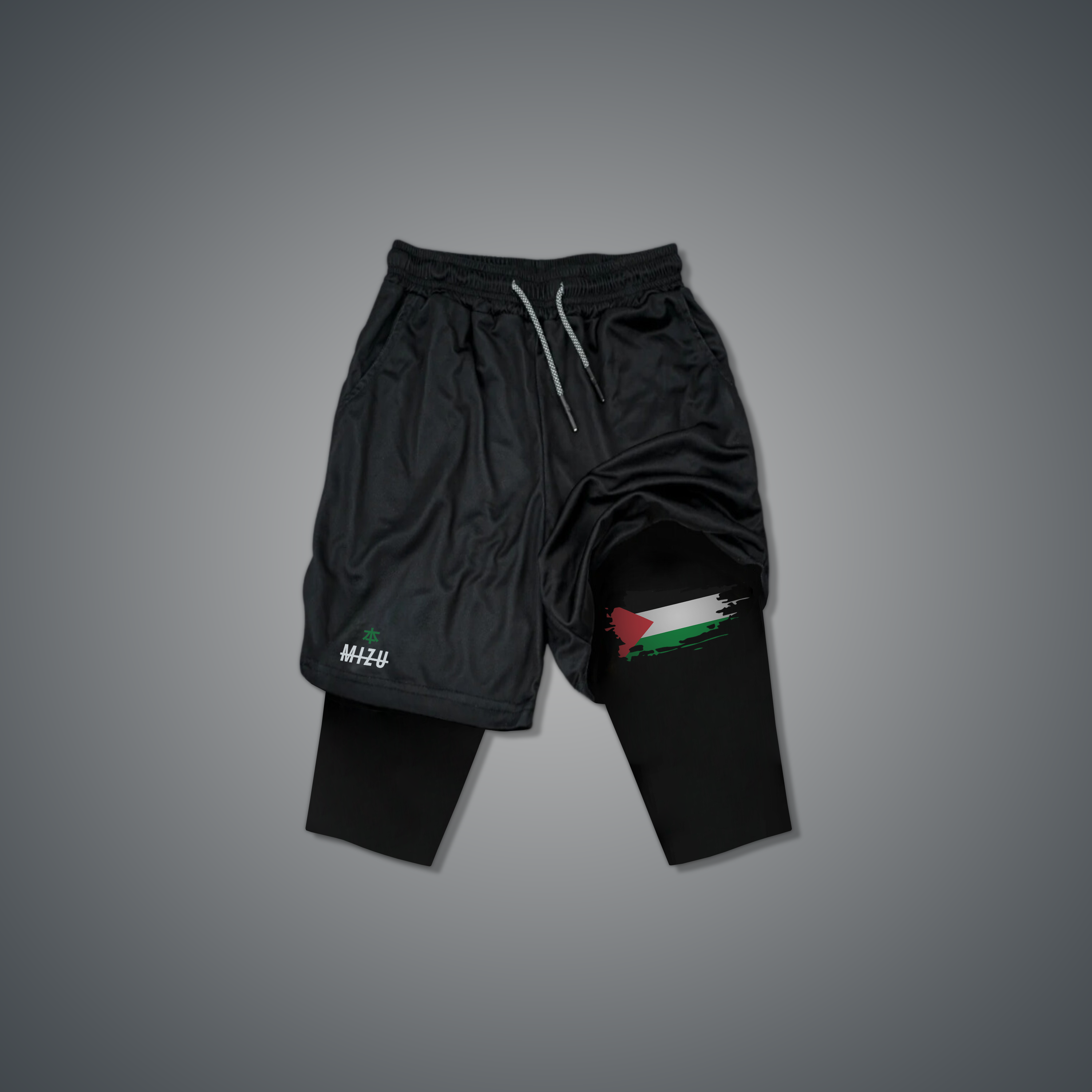 Palestine 'Awrah' 3/4 Shorts – Mizu Moda